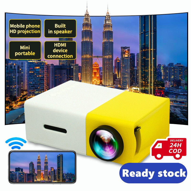 Y300 Mini Projector Laptop LCD 1080P small projector mobile phone ...