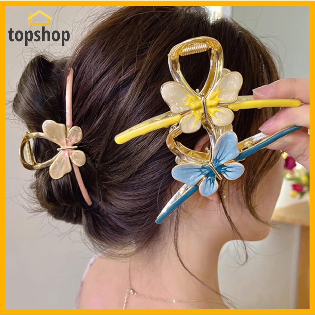 TOPSHOP Korean Hair Clamp Clip for Women Butterfly Catch Clip ...