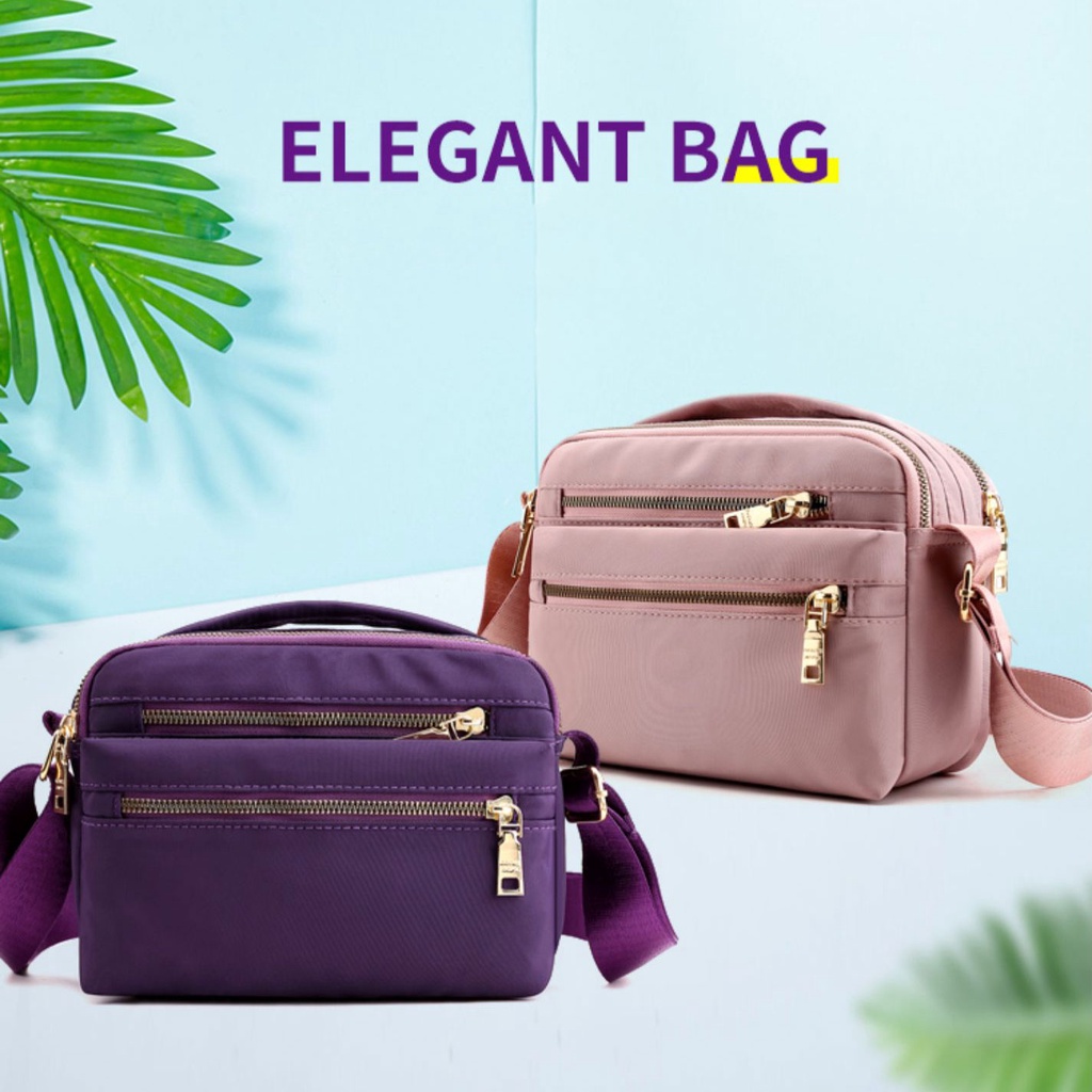 New waterproof multi-layer zipper large capacity shoulder crossbody bag ...