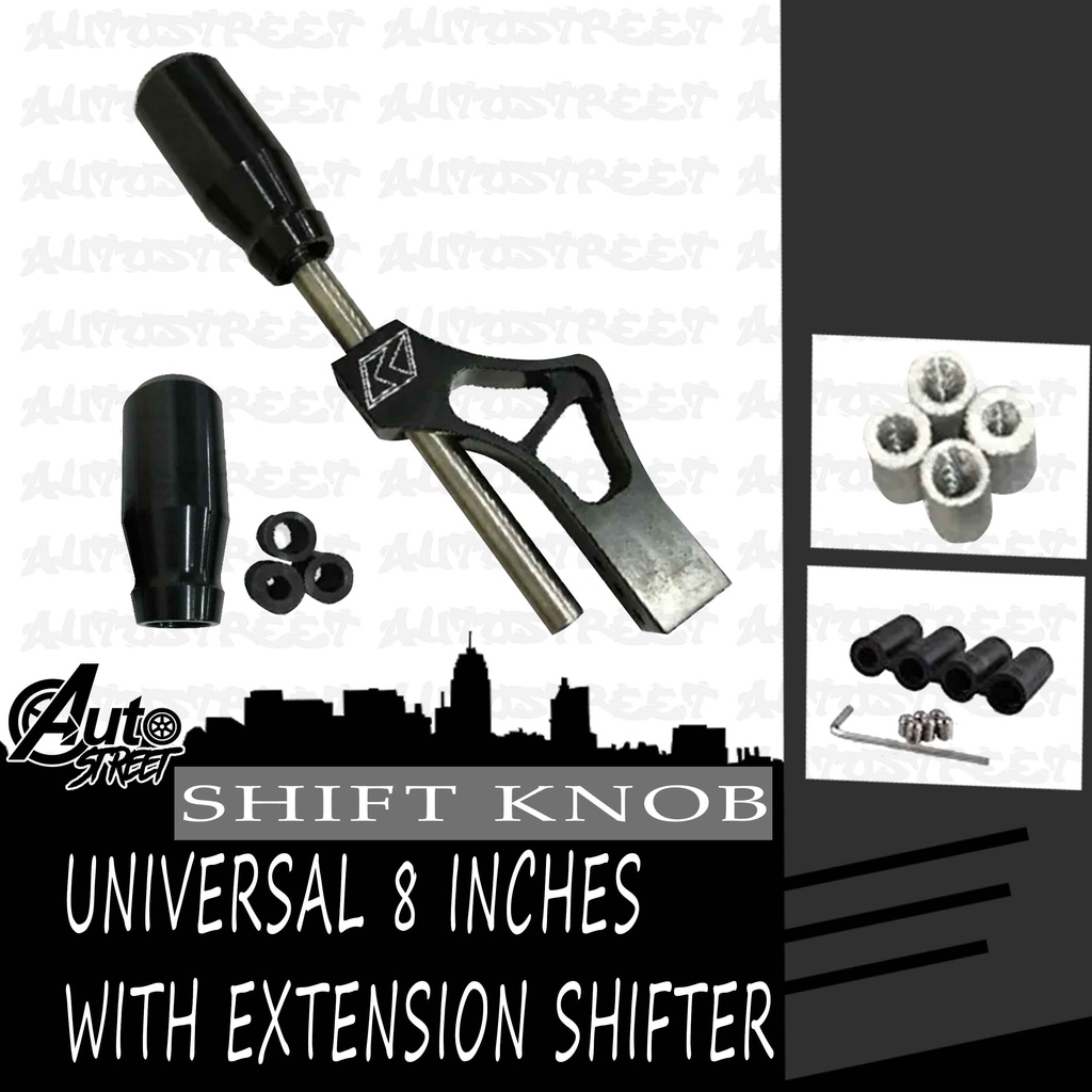 8cm Universal Shift Knob with Extension Shifter (Black) | Shopee ...