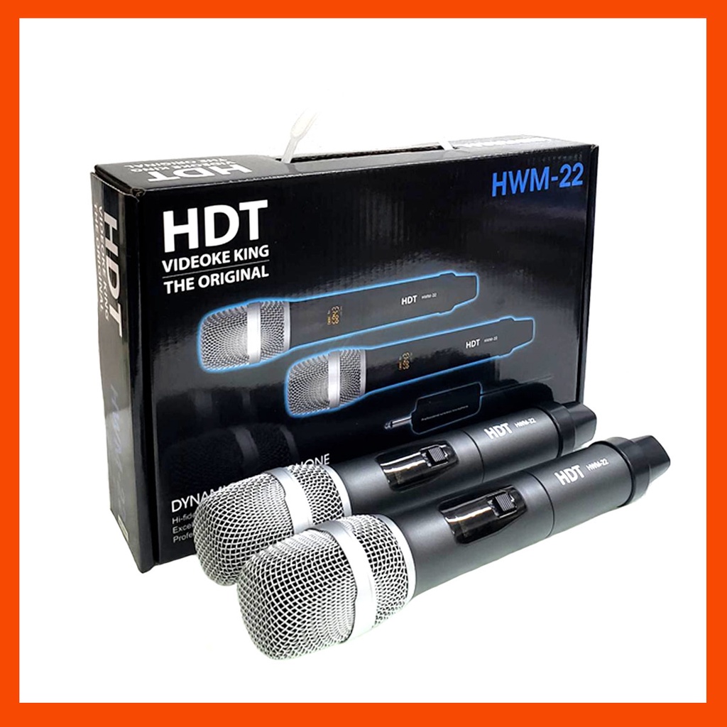 HDT HWM-22 Dual Wireless Microphone for Videoke / Karaoke | Shopee ...