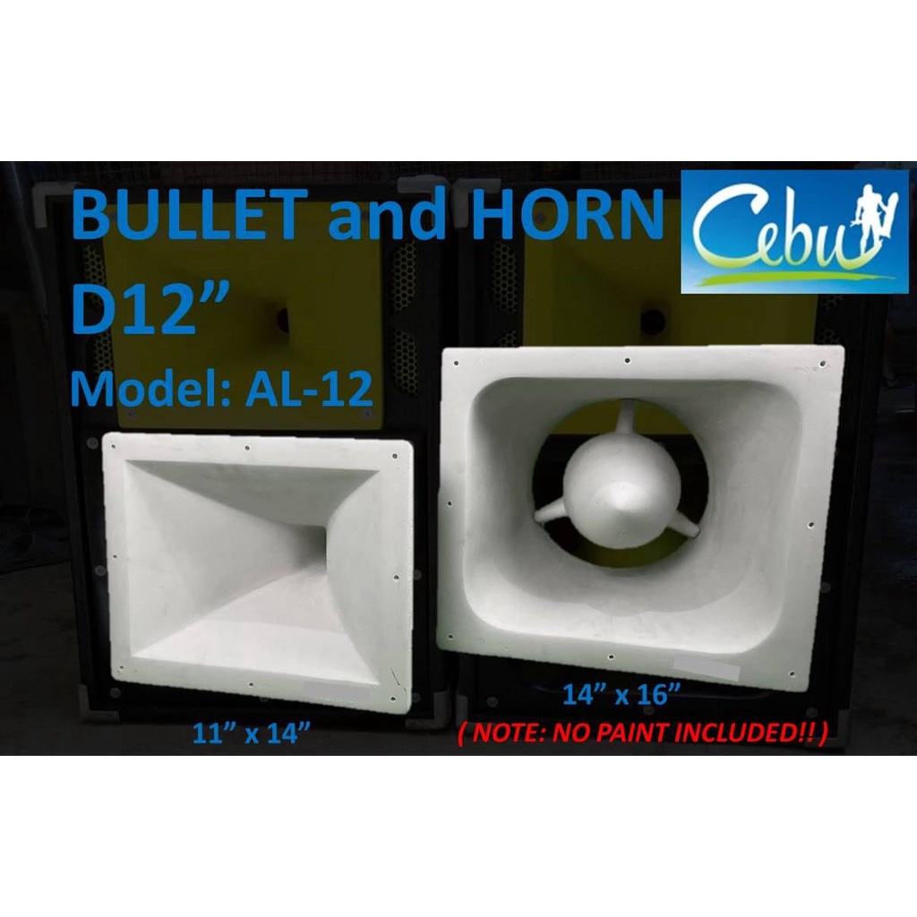 AL-12 Thick Fiber Bullet and Horn Set Size D12 inches | Shopee Philippines