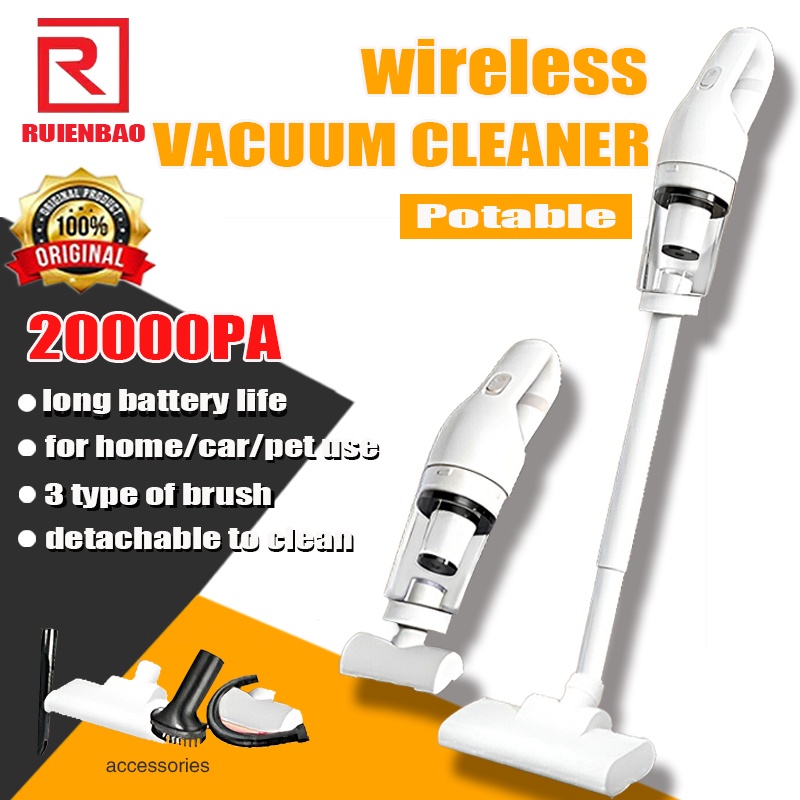 20000PA Wireless Vacuum Cleaner Household vacuum cleaner Handheld Dual Use Mini Vacumm | Shopee ...