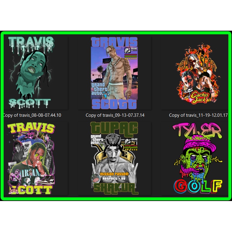 DTF Print - Rapper Hiphop Part 2 (Message us first before Checkout ...