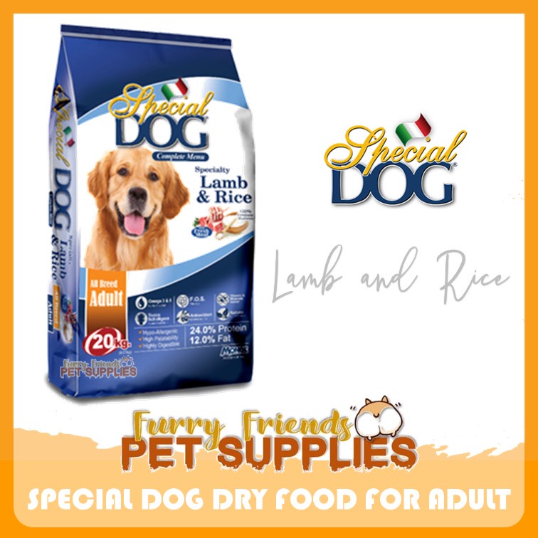 SPECIAL DOG DRY FOOD FOR ADULT (Lamb and Rice) 1kg | Shopee Philippines