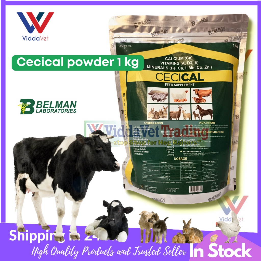 1kg Cecical Powder (Calcium) Feed Additive (Vitamin & Minerals) for ...