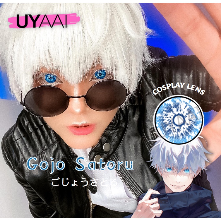 UYAAI 1 pair color contact lens blue contact lens cosplay for Gojo ...