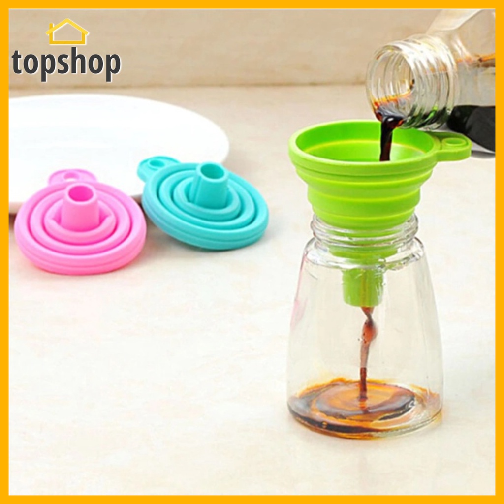 TOPSHOP Silicone Folding Funnels Kitchen Tools Kitchen Accessory ...