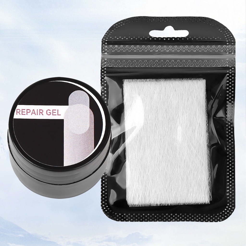 EELHOE Nail Repair Gel Fix Crack Glue Fiberglass Constructing Quick Uv ...