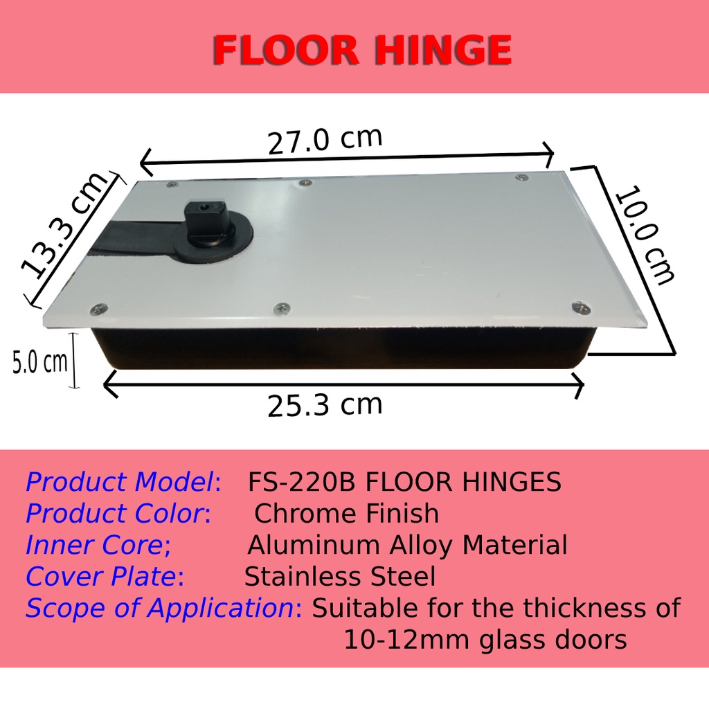 FLOOR HINGE, PATCH FITTINGS. BRAND: SPECS | Shopee Philippines