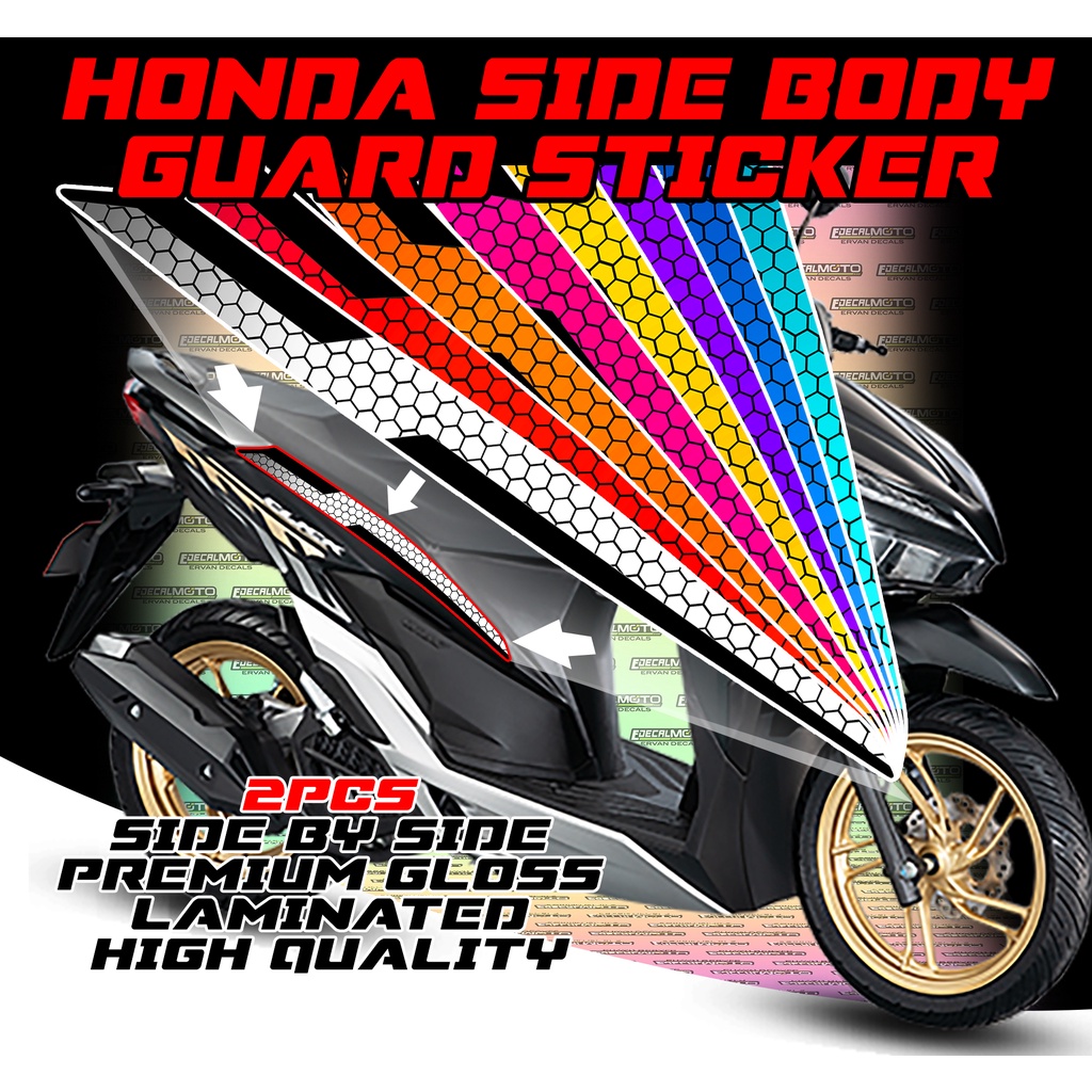 HONDA CLICK VERSION 2 Side Body Guard Sticker | Shopee Philippines