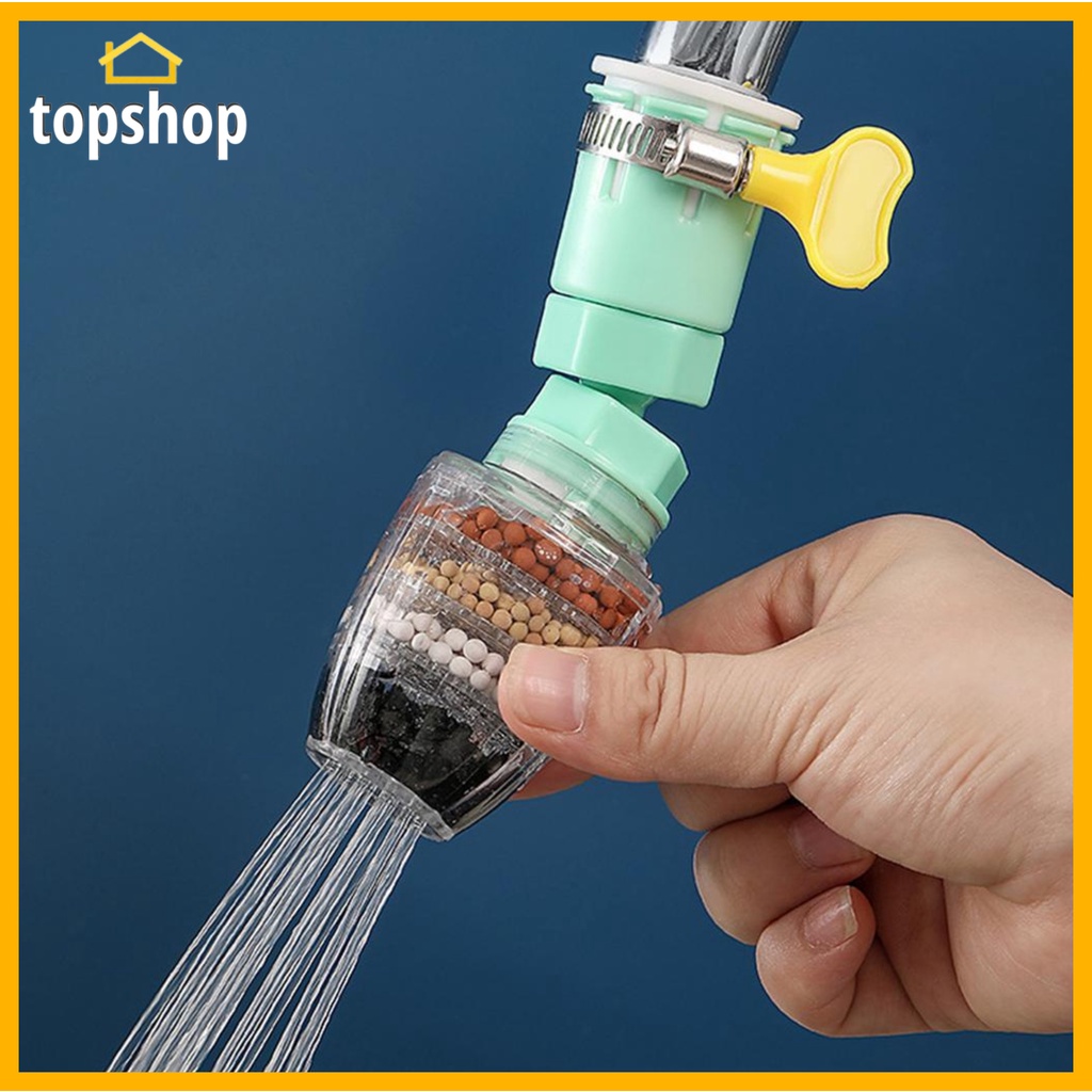 TOPSHOP 360 Degree Swivel Faucet Water Saving Kitchen Tap Head High ...