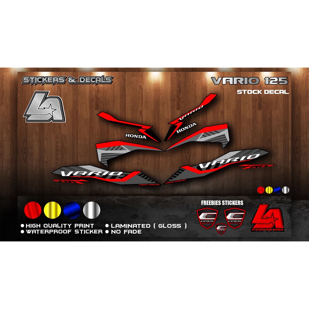 Honda VARIO (Click) 125i V3 Stock Decal (2023 mod.) | Shopee Philippines