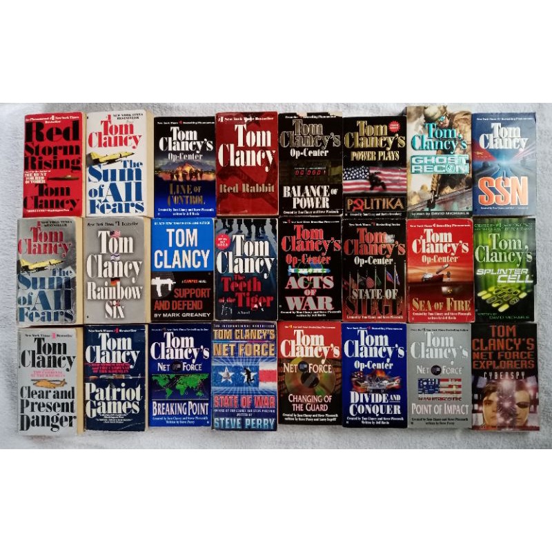 TOM CLANCY BOOKS - ACTION THRILLER, CRIME THRILLER, PRELOVED | Shopee ...