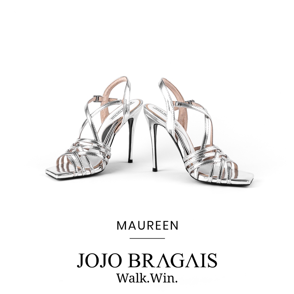 Jojo Bragais Maureen Silver 4-Inch High Heels | Pageant Heels | Shopee ...