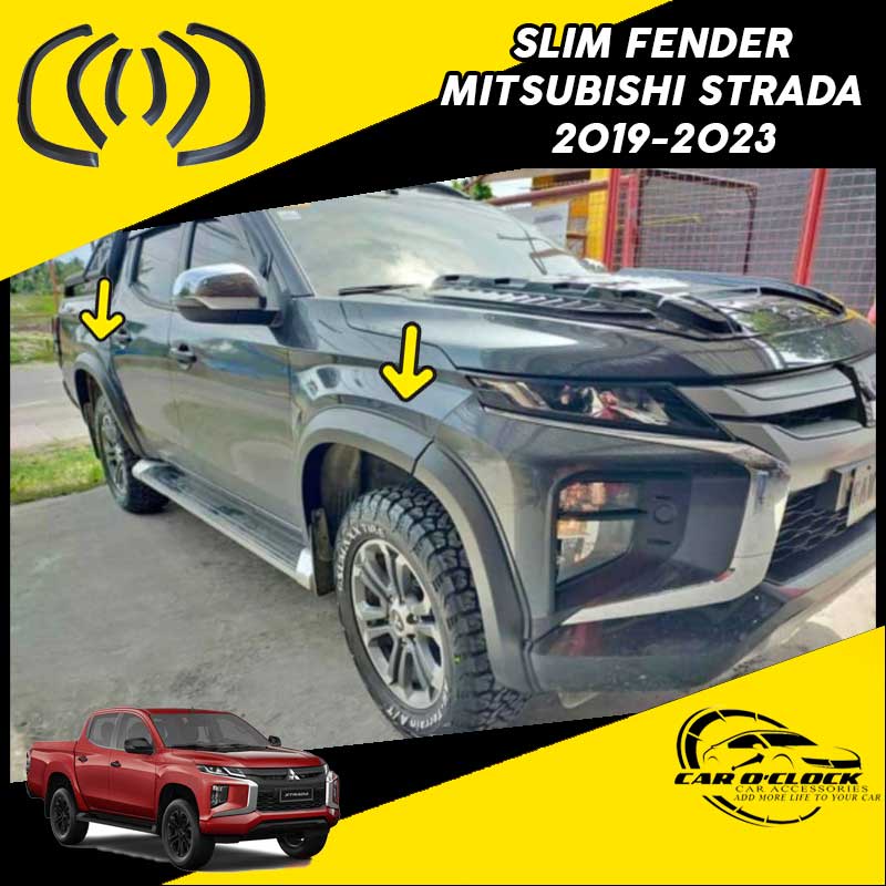 Mitsubishi Triton Strada 2019-2023 Slim Fender Flare | Shopee Philippines