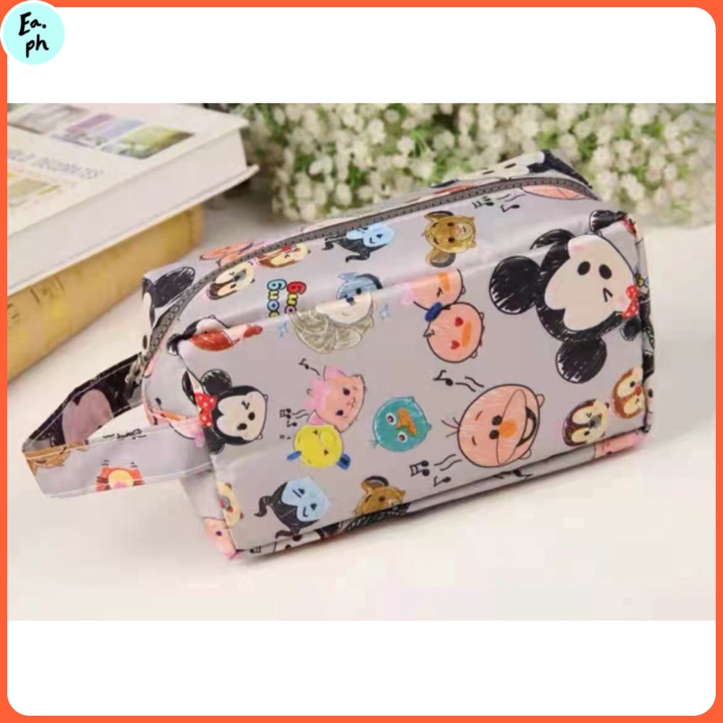 Cute Cartoons Character Hand Carry Cosmetics Pouch Storage Bag Zipper ...