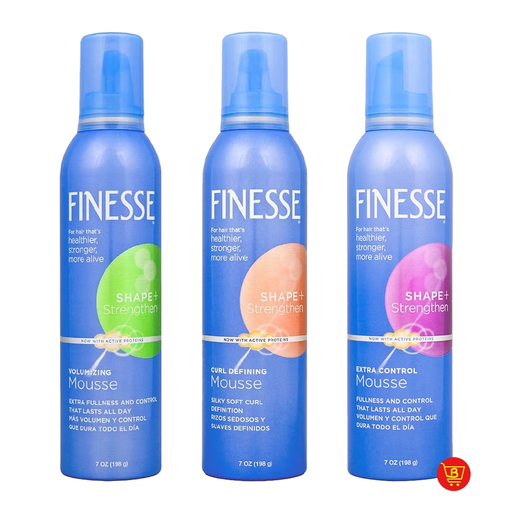 Finesse Shape + Strengthen Hairstyling Mousse 198g | Shopee Philippines