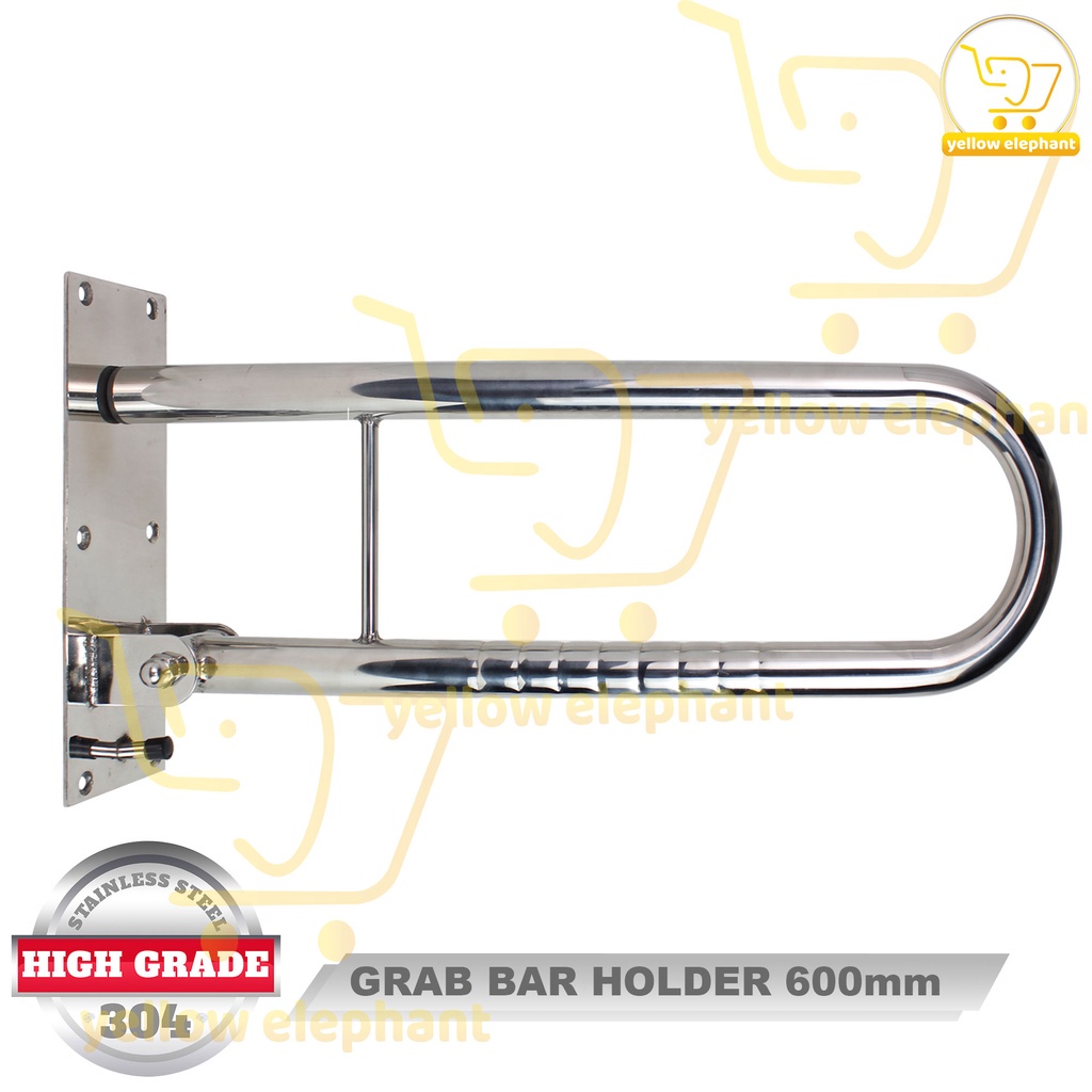 Stainless Steel Grab Bar Flip, Folding Handrail, Bathroom Safety, Anti ...
