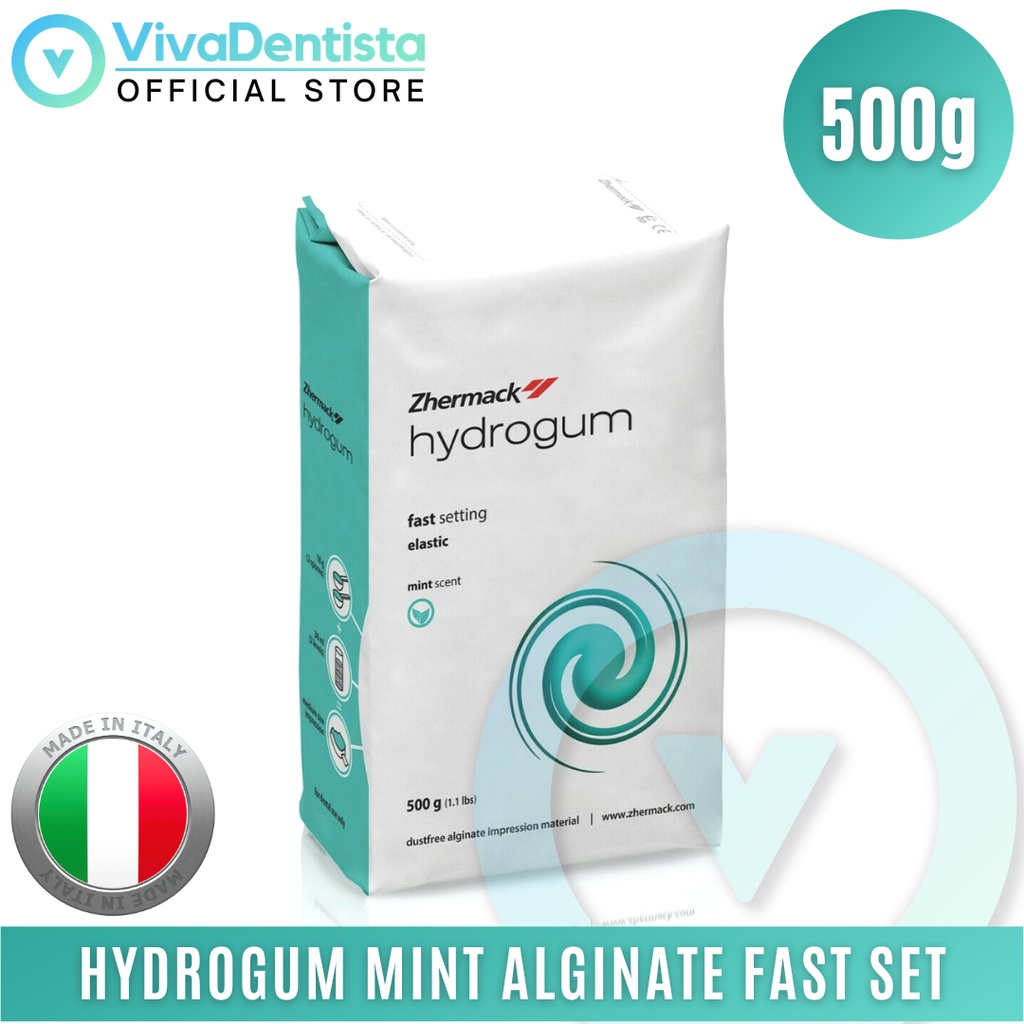 Hydrogum Mint Fast Set Dental Alginate (453g) Zhermack ITALY Expiry ...