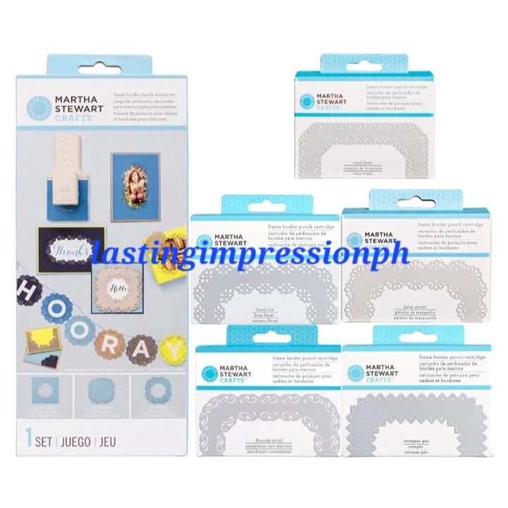 Martha Stewart Crafts Frame Border Punch Starter Set & Cartridge ...