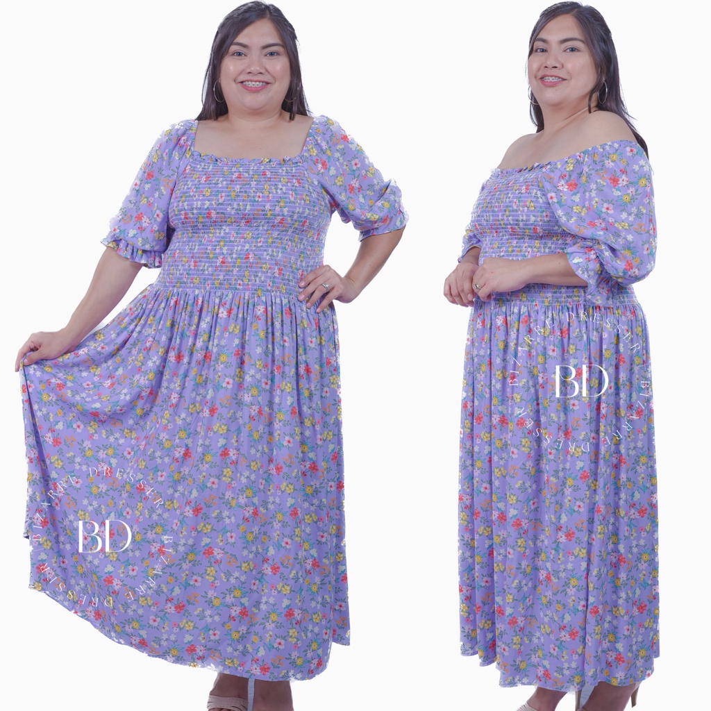 PLUS SIZE Puff Maxi Dress Fits 2XL - 3XL - 4XL | Shopee Philippines