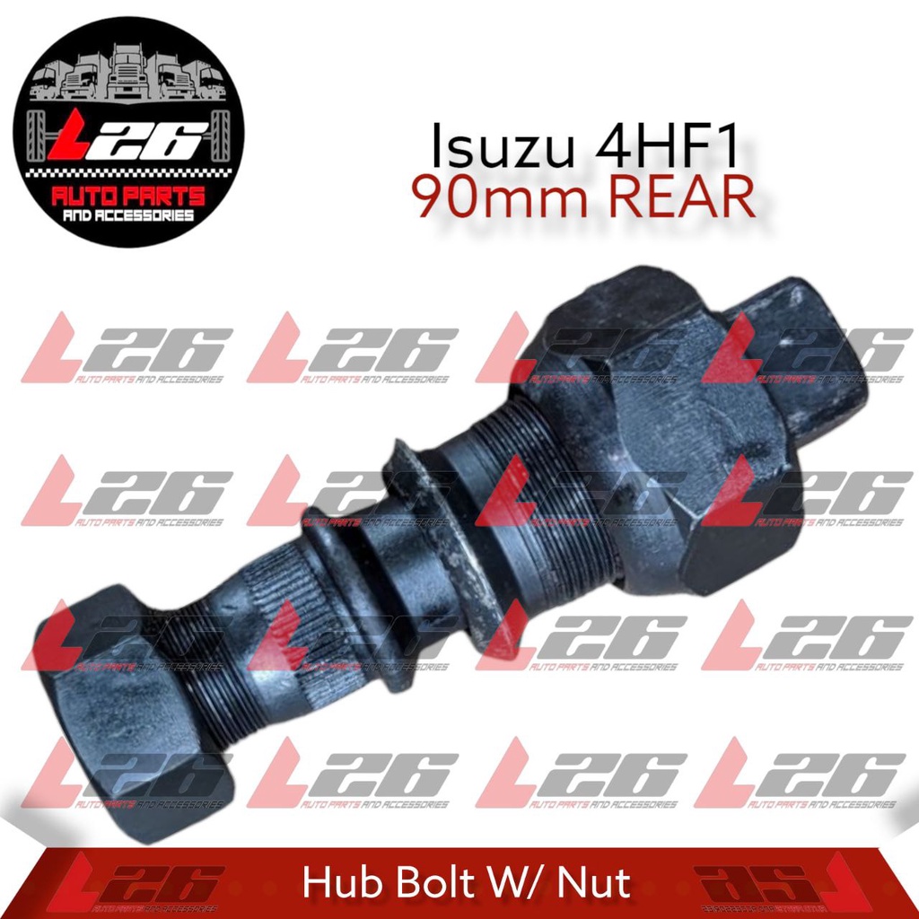 Isuzu 4HF1 HUB BOLT WITH NUT REAR 90mm | Shopee Philippines