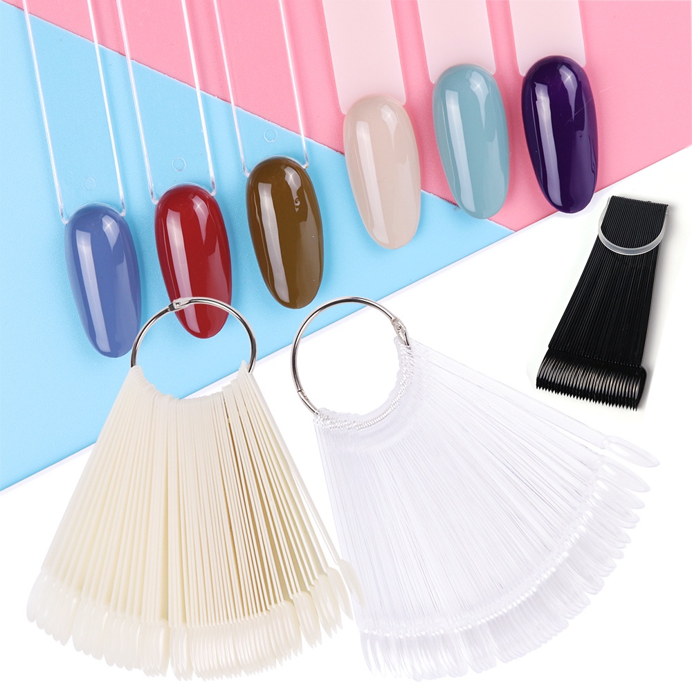 Nail Swatches Color Card Display Chart Gel Polish Template Nail Art ...