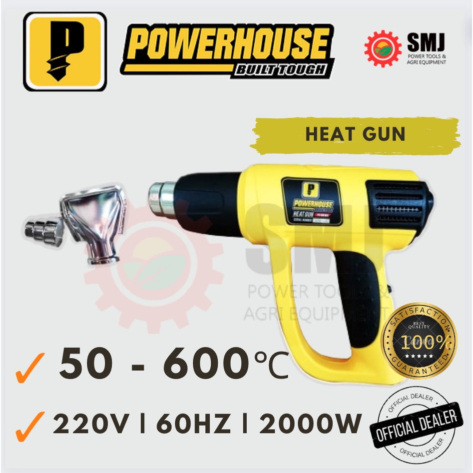 POWERHOUSE Heat Gun 2000W | Shopee Philippines