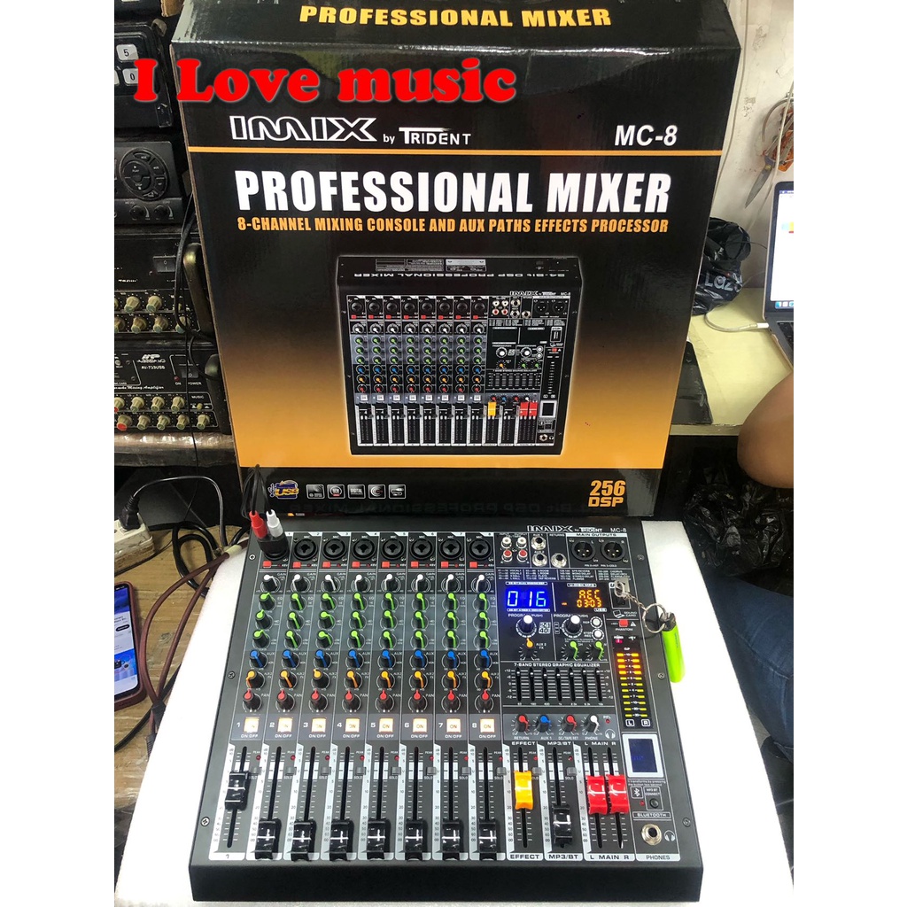 Original IMIX by Trident MC-8 channel mixer with USB and bluetooth ...