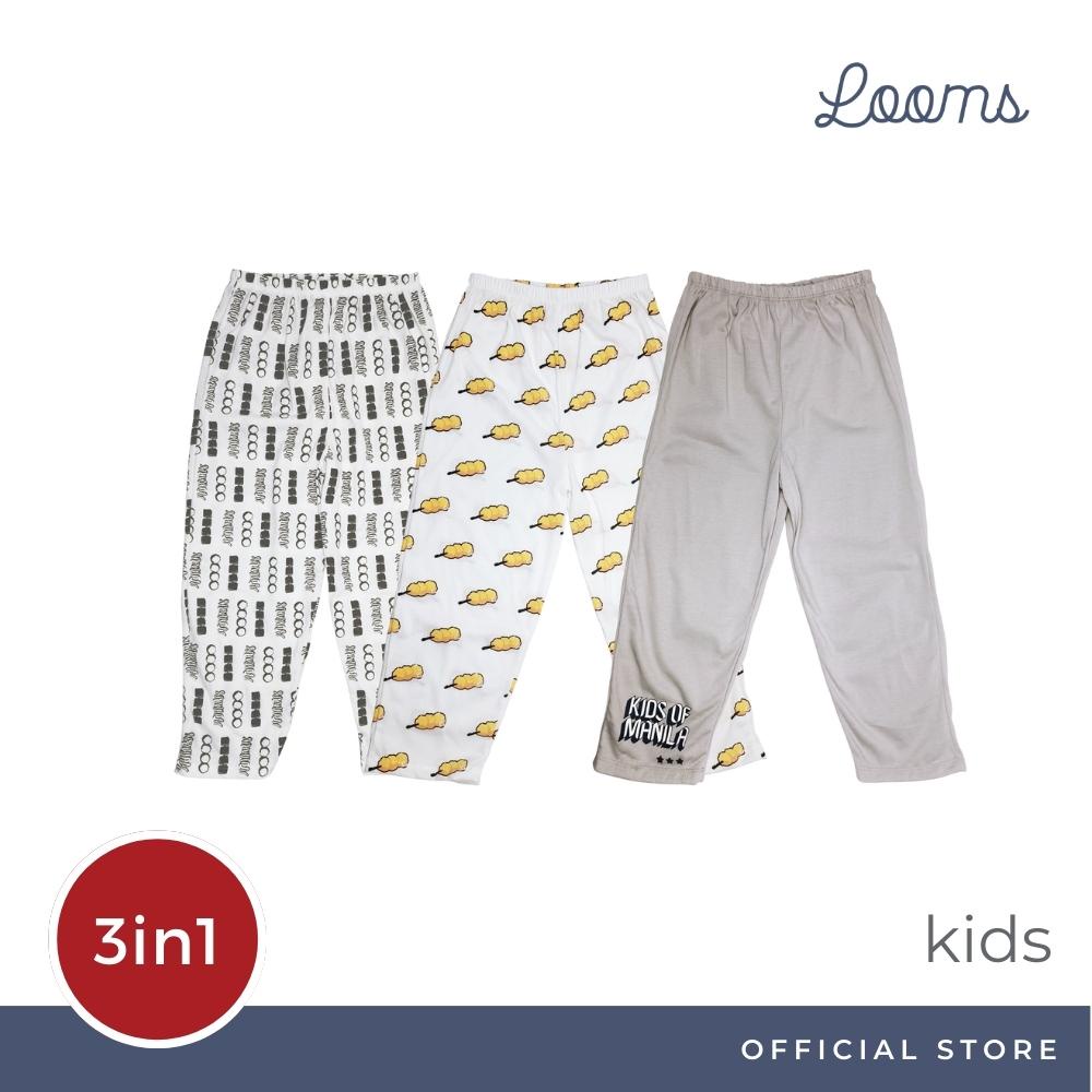 Looms Kids 4-10 yrs 3 in 1 Boys Pajama Pants (3 pcs. pack) - Pinoy ...