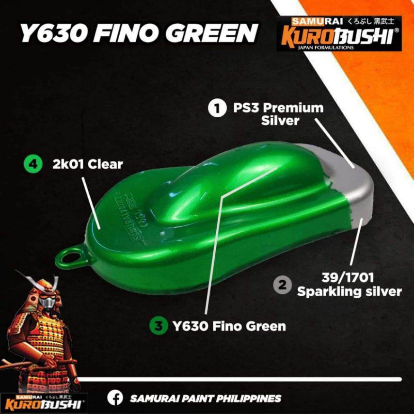 SAMURAI Y630 Yamaha Fino Green Paint 400ml | Shopee Philippines