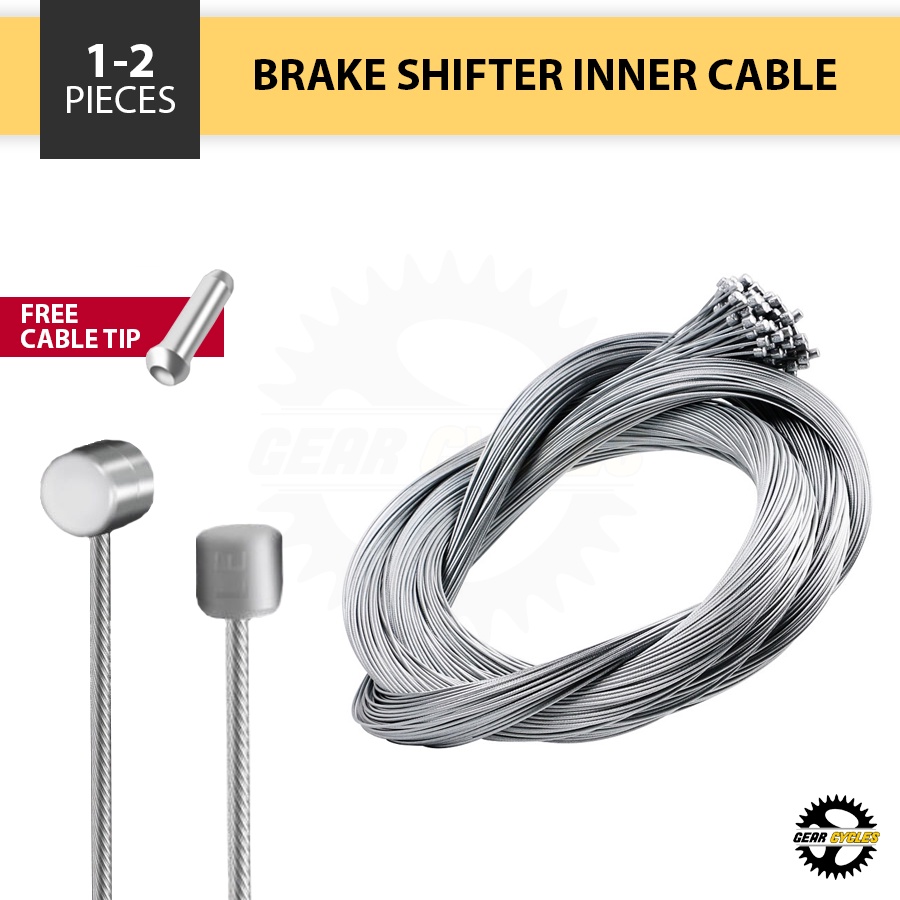 Shifter Brake Cable Inner Wire Stainless 2M Bicycle Mountain Road Bike ...