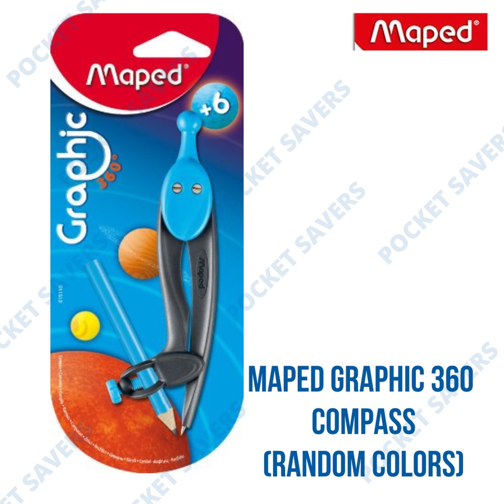MAPED Graphic 360° Compass Plastic (Blister Pack, Adaptor) | Shopee ...