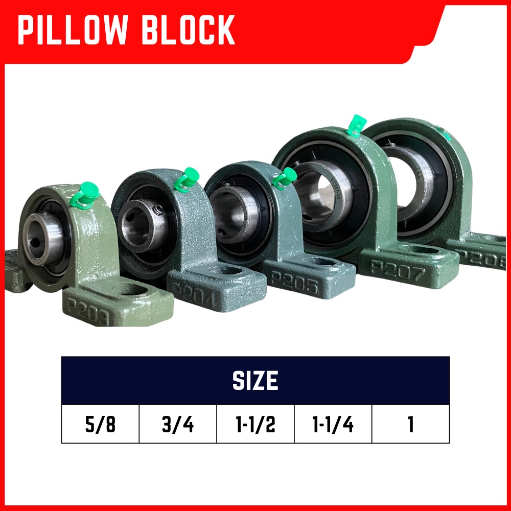 Pillow Block Bearing (Available Size: 1", 5/8", 3/4" ,1-1/4", 1-1/2 ...