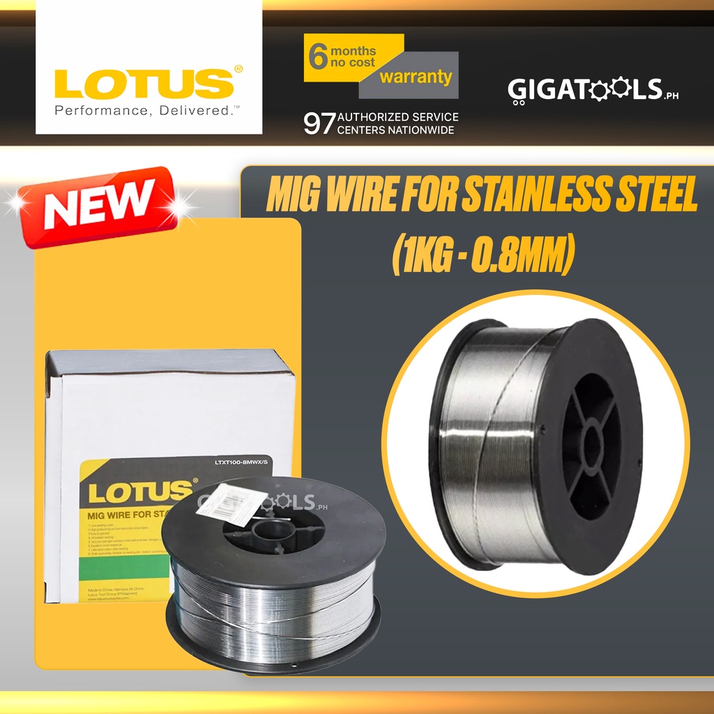 *NEW* Lotus LTXT100-SMWX/S Flux Cored MIG Wire for Stainless Steel ( 0 ...