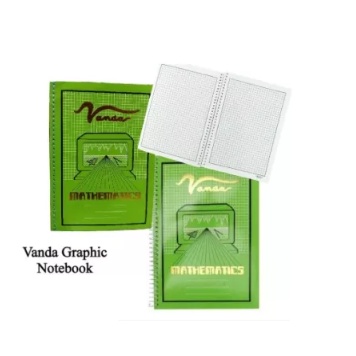 (buy 1 - take 1)Vanda Mathematics Graphing Notebook Spiral Yarn 80 ...