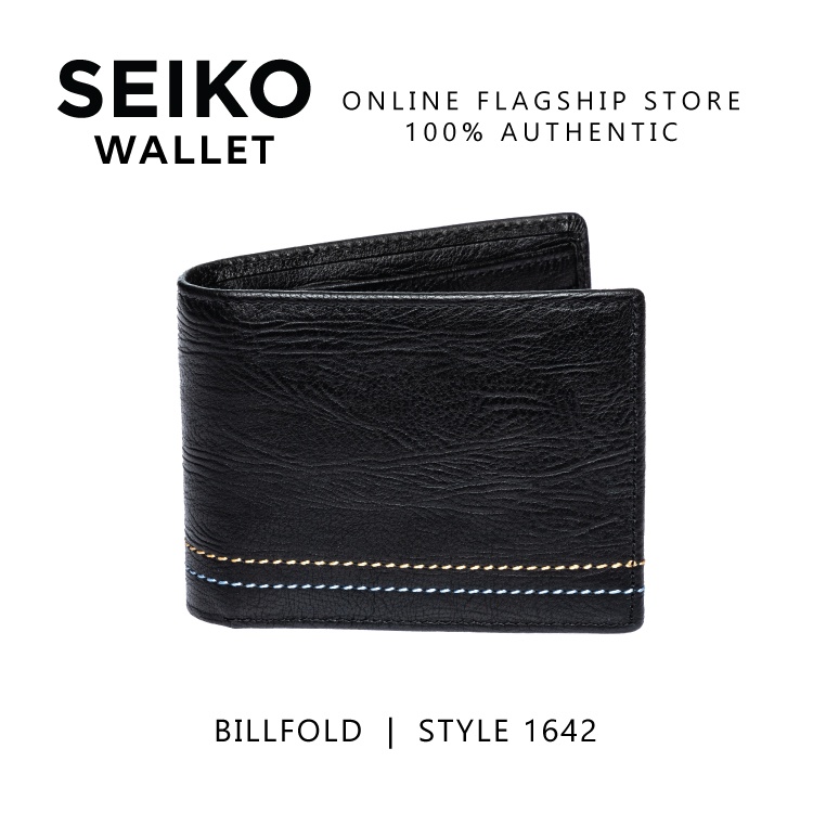 Seiko Wallet Genuine Leather Billfold (With Leather Lining & Leather ...