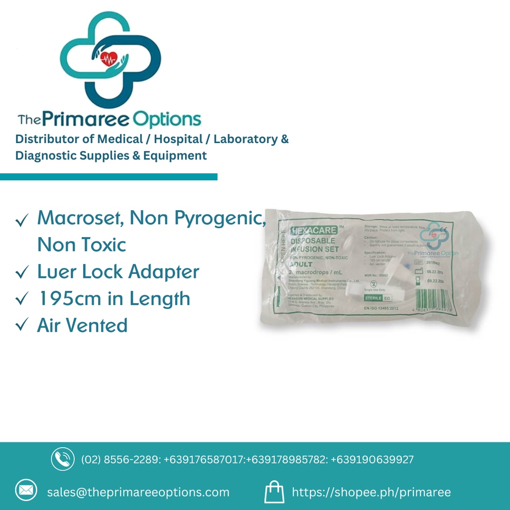 Macroset ( Adult infusion set) | Shopee Philippines