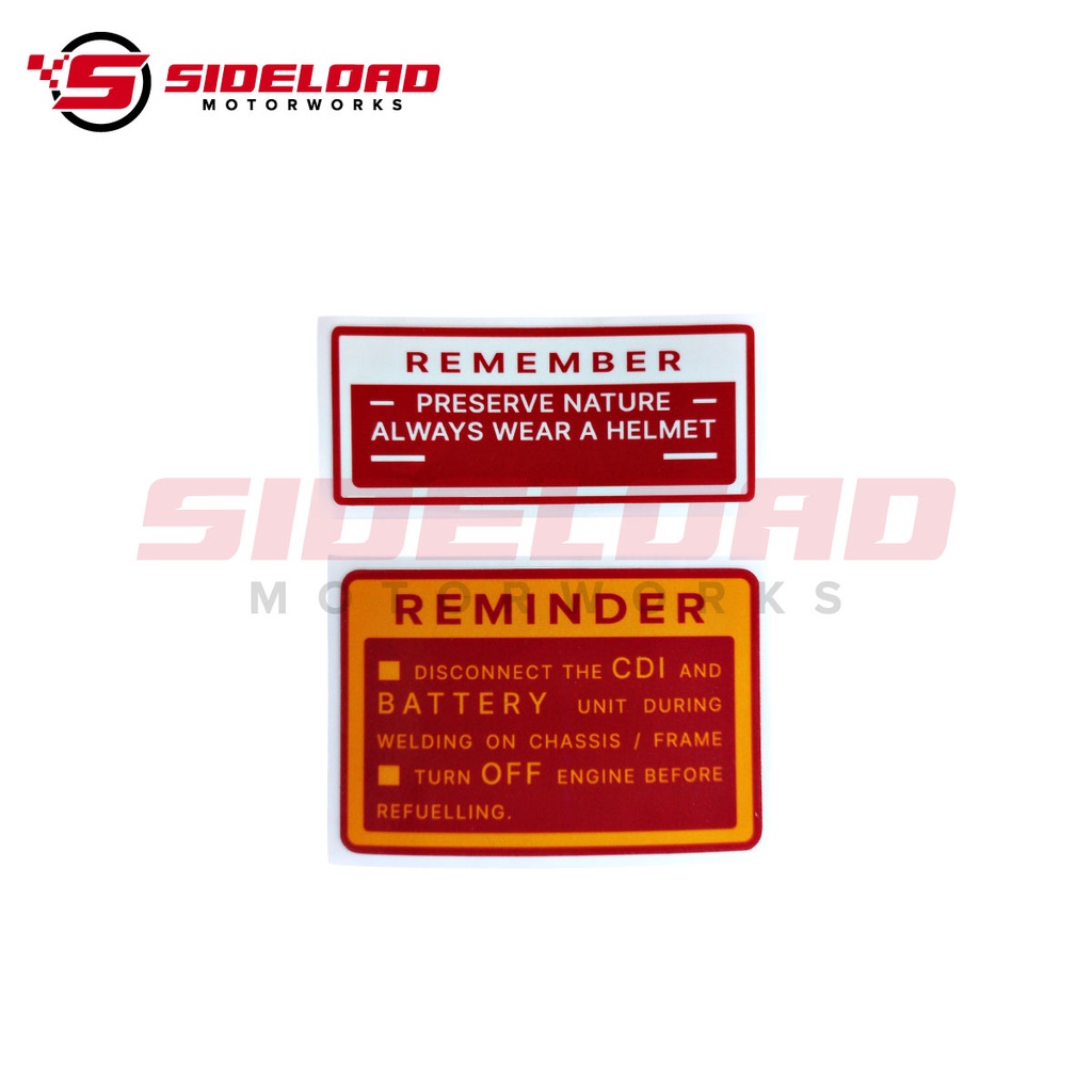 Honda TMX 155 Reminder / Remember Sticker | Shopee Philippines