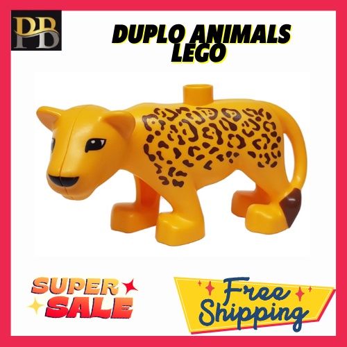 LEOPARD Duplo Compatible Lego Animals Figure Characters Toys Kids ...