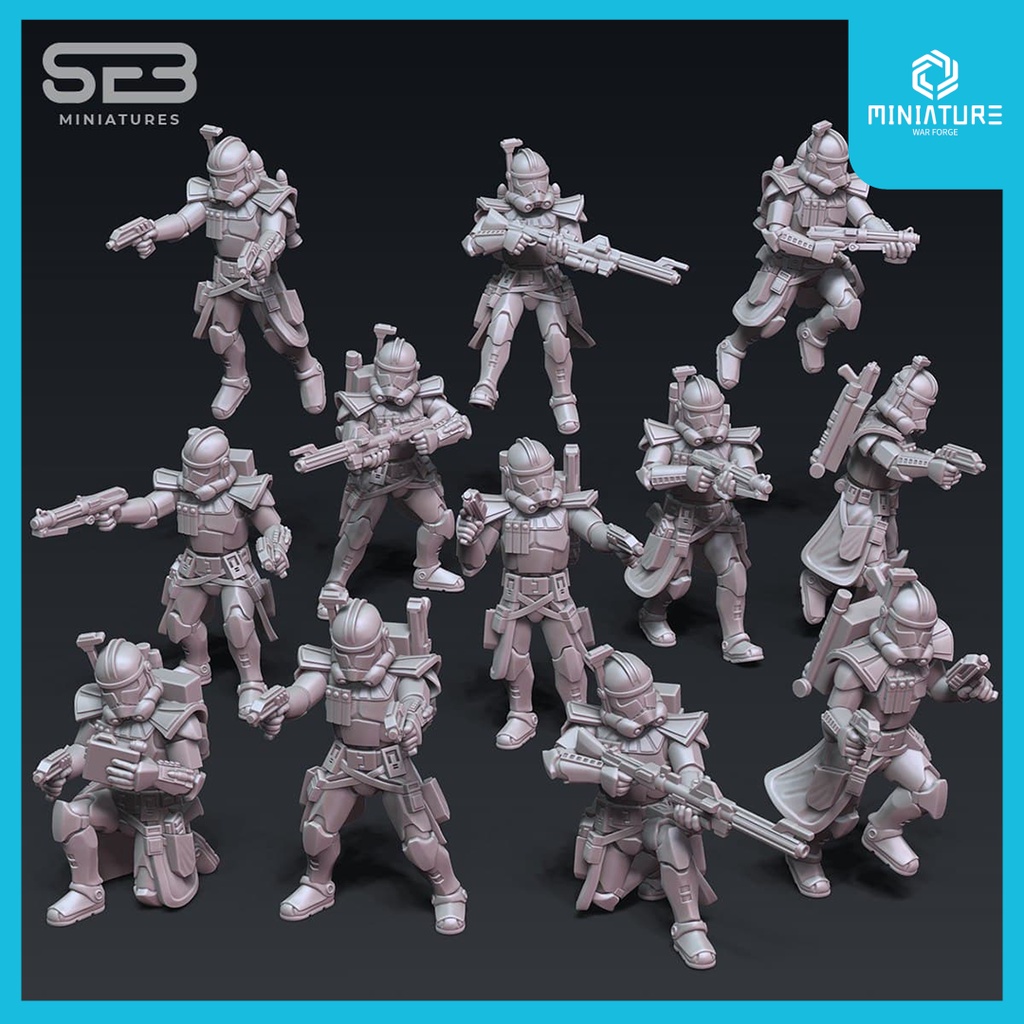 Anvil Rage Studios | ARC troopers pack of 10 w/ 27mm base for Starwars ...