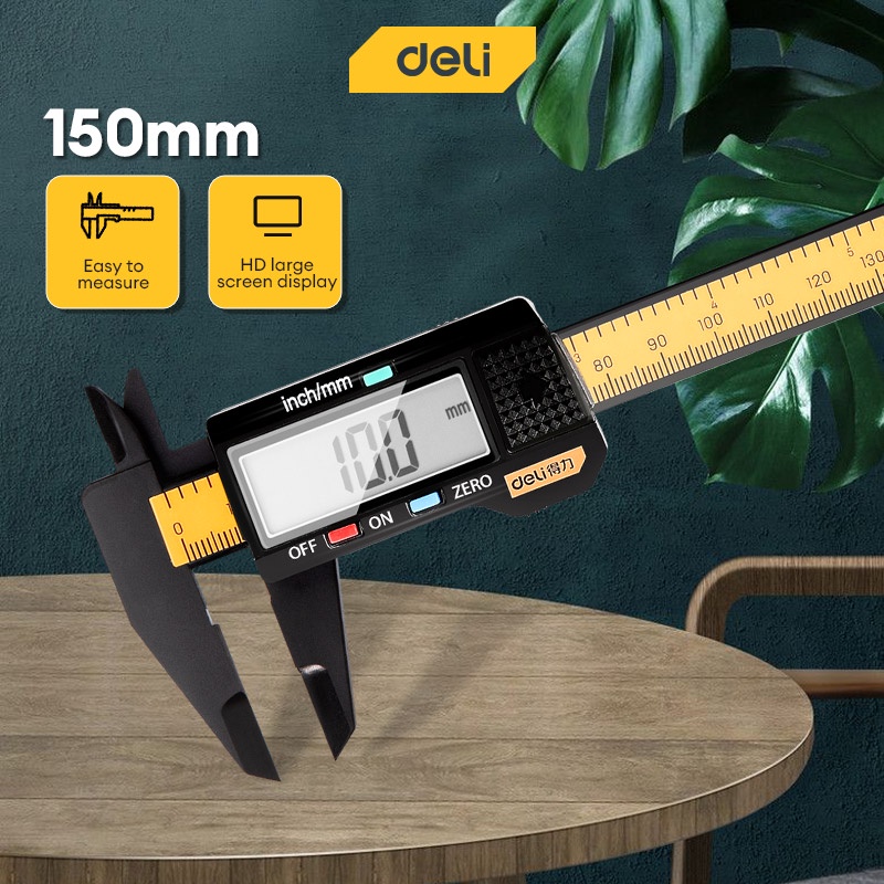 Deli 150MM Digital Display Multifunction Simple Vernier Caliper ...