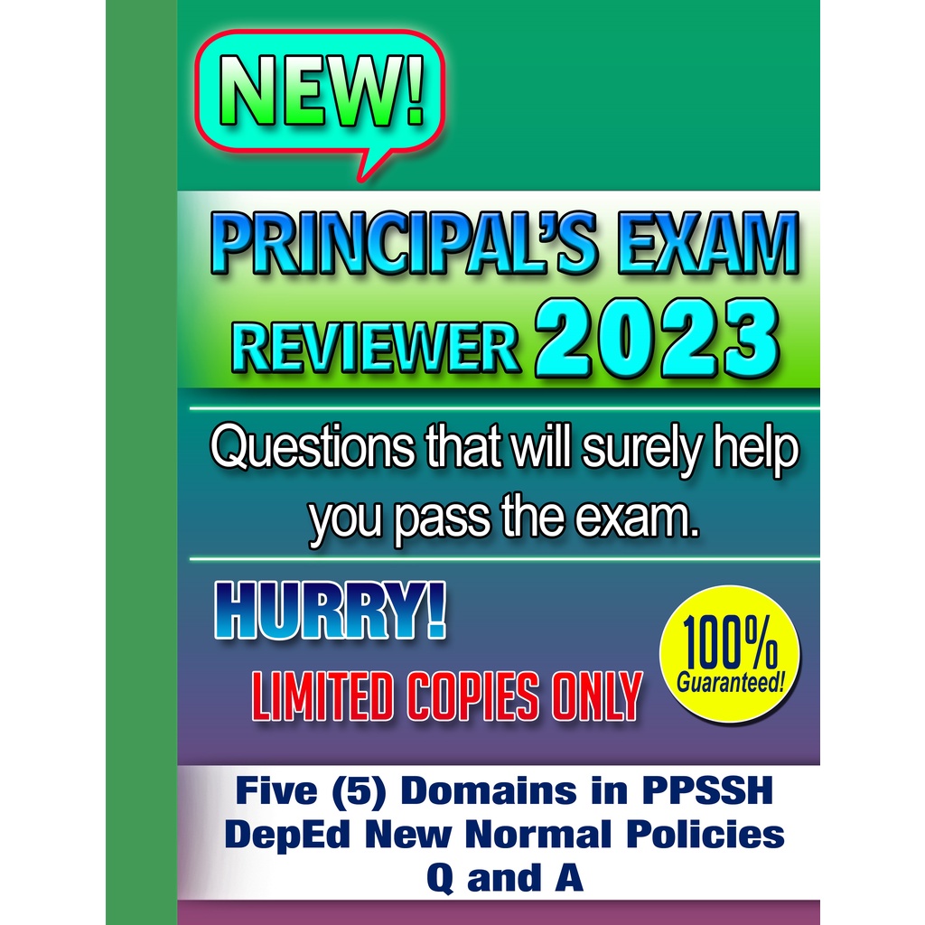 NEW PRINCIPAL'S EXAM REVIEWER | Shopee Philippines