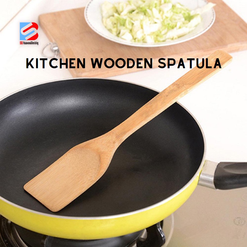 Kitchen Wooden Spatula Eco-Friendly Cooking Utensil Bamboo Spatula For ...
