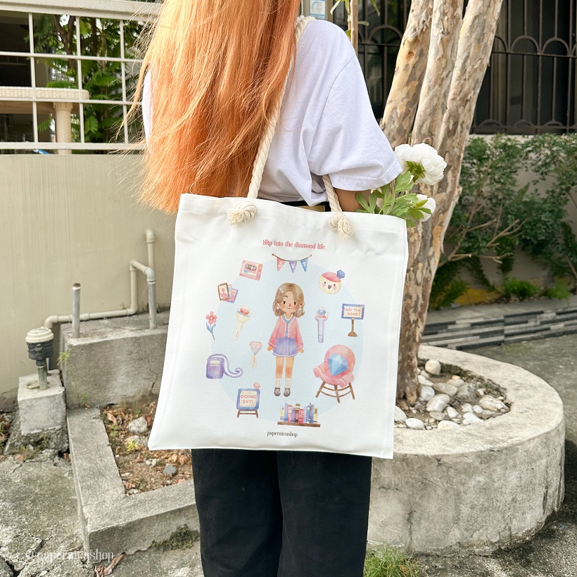 Carat Girl Maica Tote Bag, Seven Cute Teen Tote Bag, 17 Canvas Bag ...