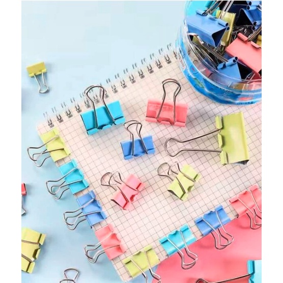 24/40/48pcs Colorful Multipurpose Binder Clips School and Office ...