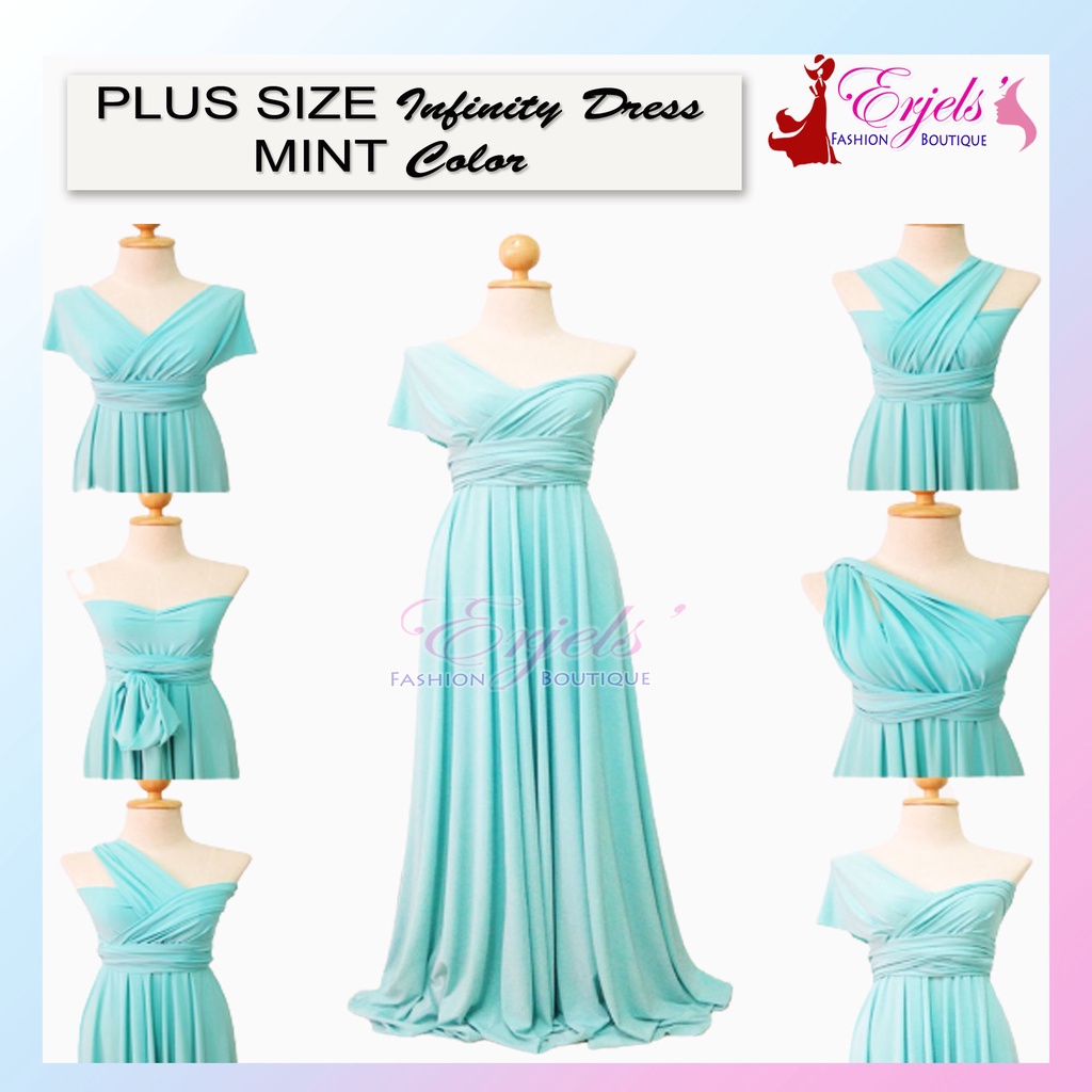 PLUS SIZE Infinity Dress With Tube Floor Length | Can fit to 34-42 ...