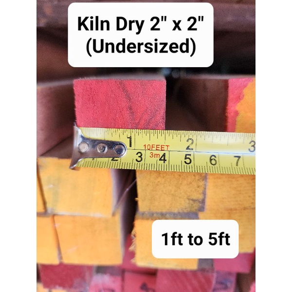 10 pcs - 2" x 2" Kiln Dry Wood (Undersized by 1/2") | Shopee Philippines