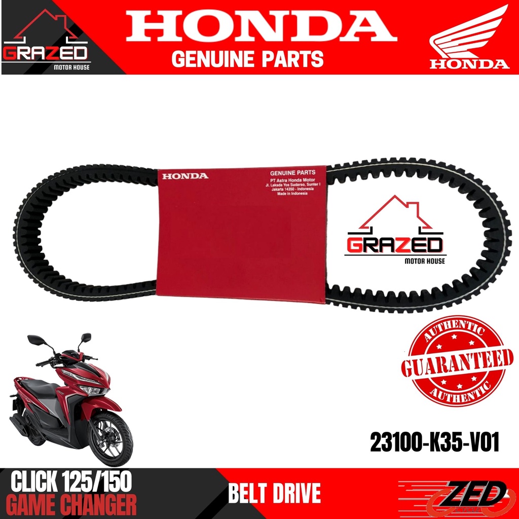 V BELT DRIVE for Honda Click 125 V2 Game Changer (23100-K35-V01 ...